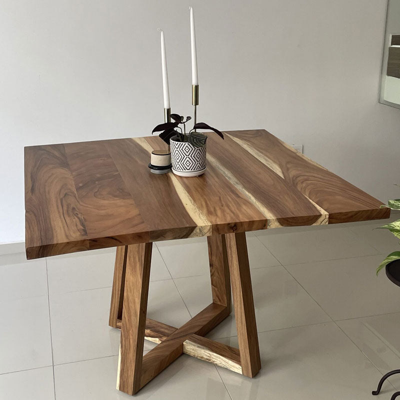 Mesa De Comedor Cuadrada Madera De Parota Shop Flamingo